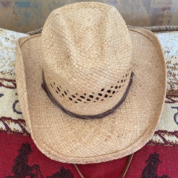 Shady Brady | Accessories | Vtg Shady Brady 0 Raffia Straw Hat | Poshmark